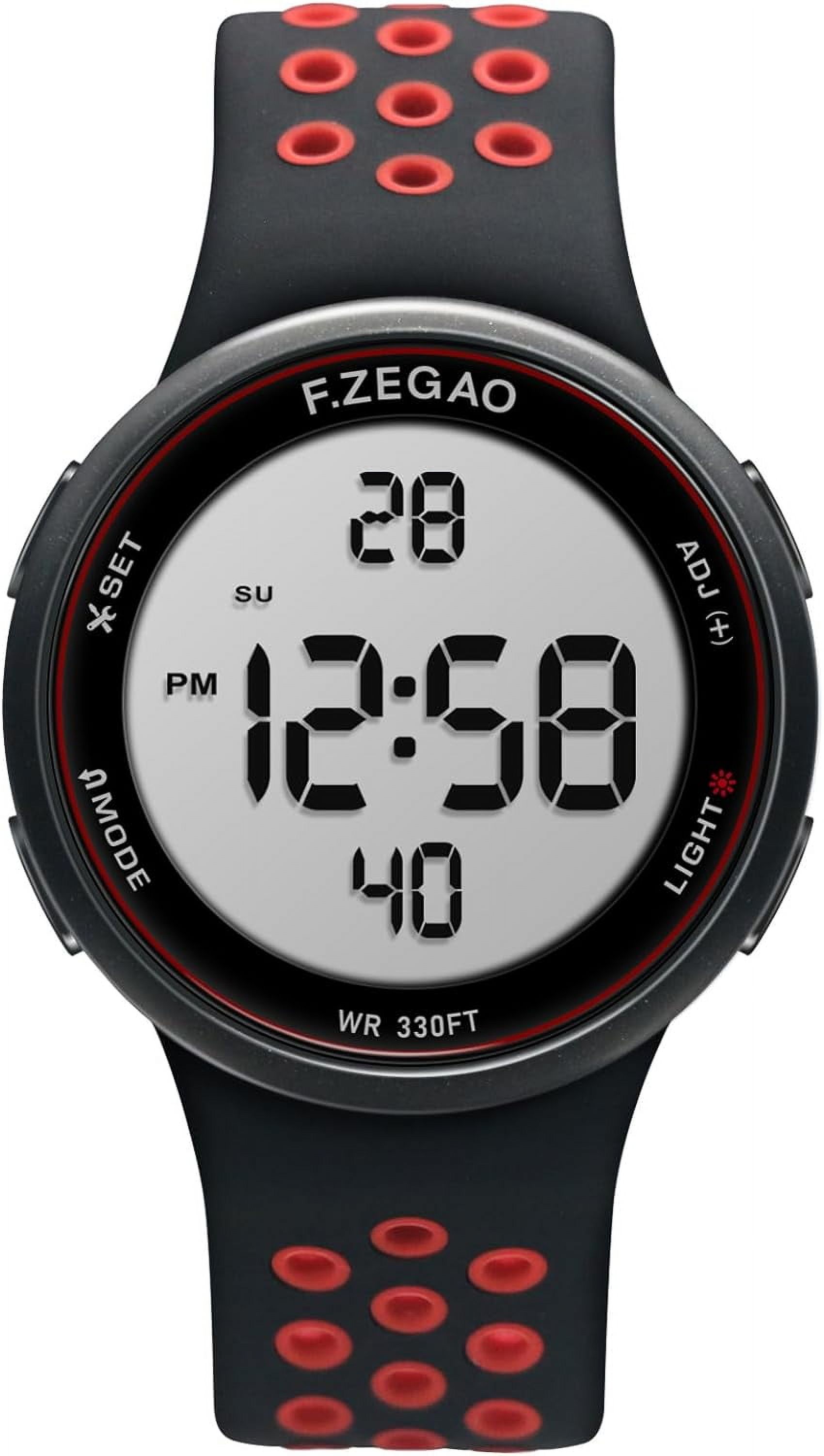 TRAHOO-Digital Watch Womens Mens, 100M Waterproof Watch for Swimming ...