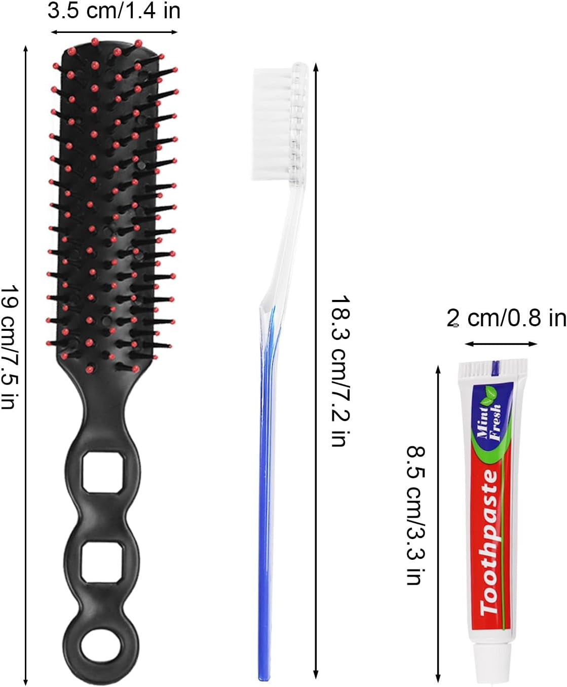 TRAHOO-Disposable Toothbrushes with Toothpaste Individually Wrapped ...