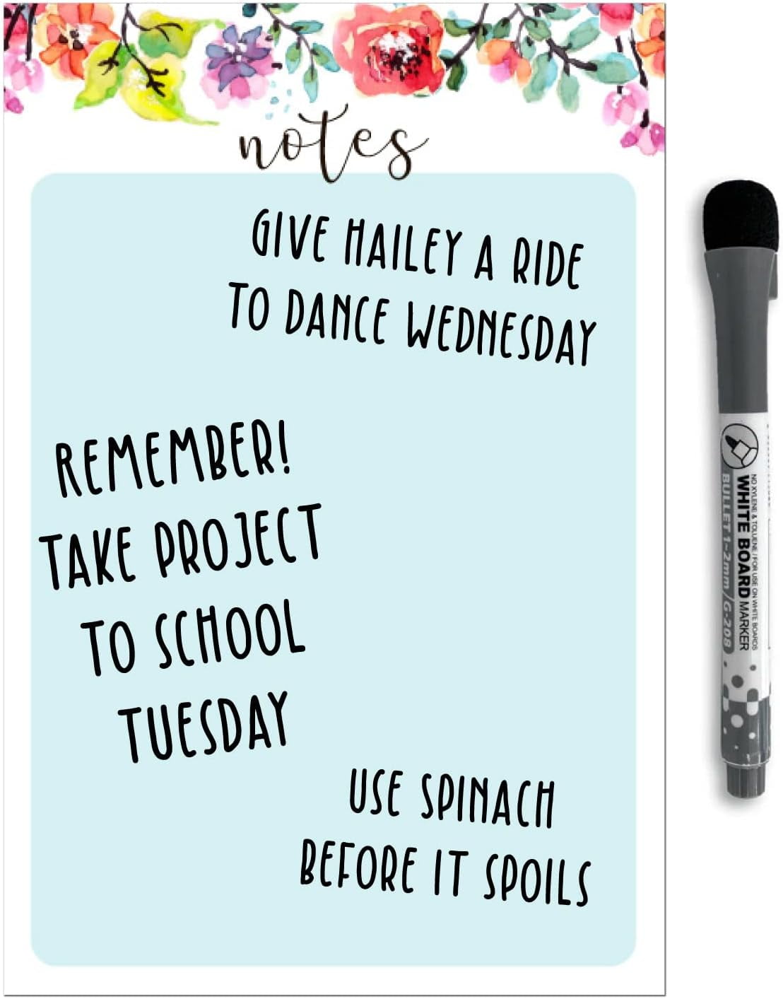 TRAHOO-Dry Erase Whiteboard Vinyl Sticker Decal for Notes & Reminders ...