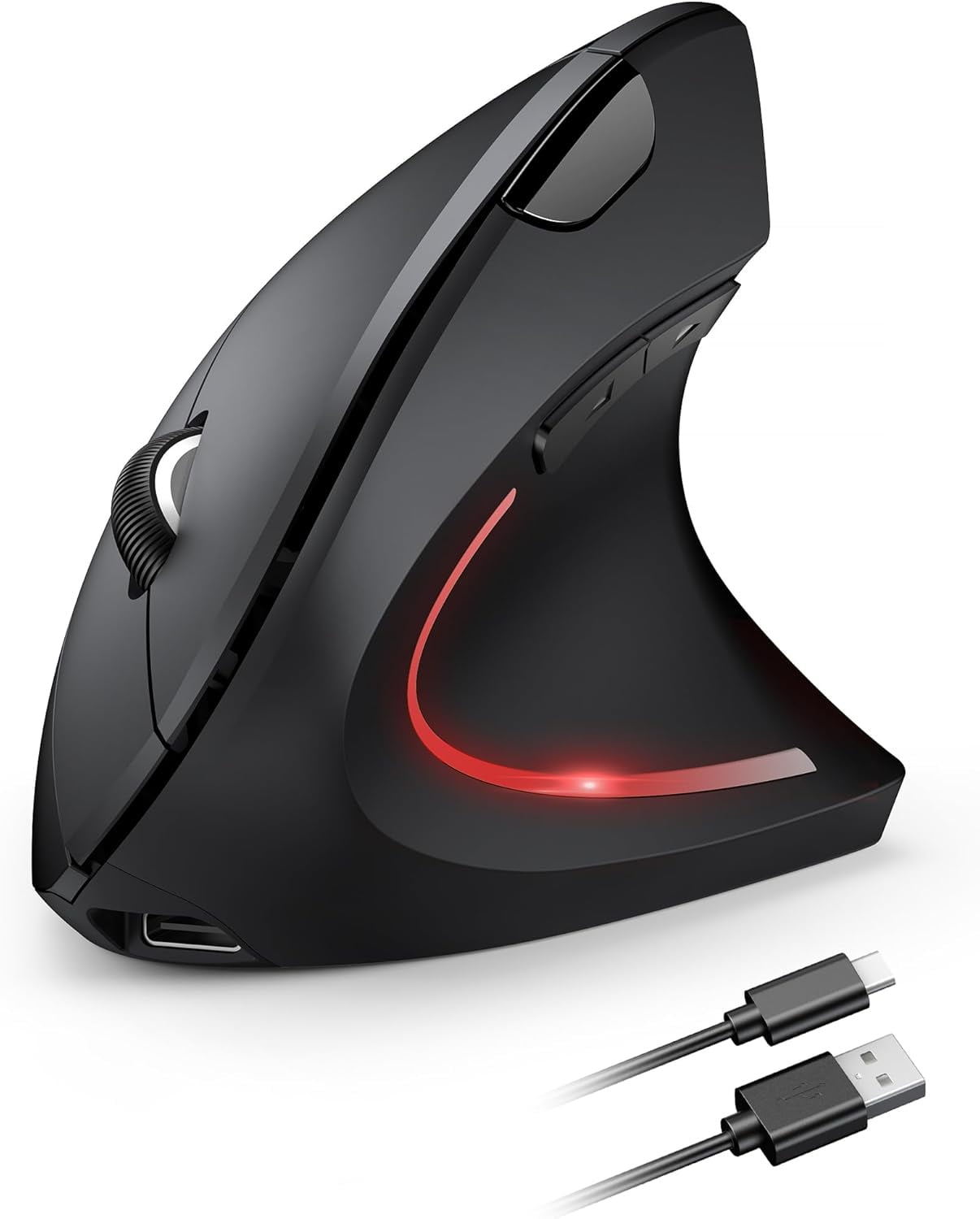 TRAHOO-Ergonomic Mouse, Rechargeable Vertical Ergo Mouse Wireless ...
