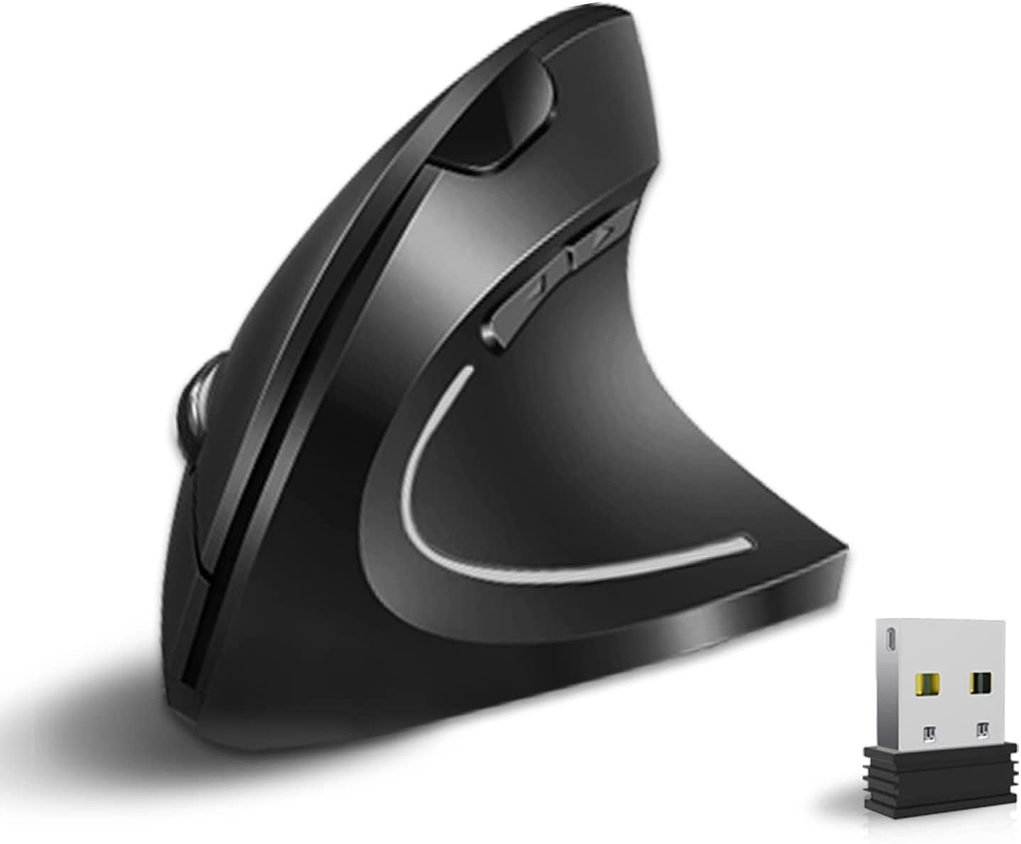 TRAHOO-Ergonomic Mouse, Rechargeable Wireless Mouse, 2.4GHz ...