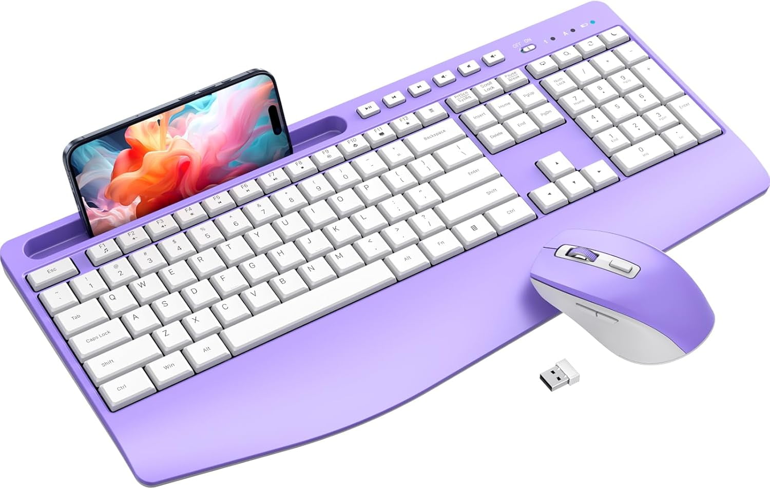 Trahoo Ergonomic Wireless Keyboard And Mouse Combo 2 4ghz Silent Full