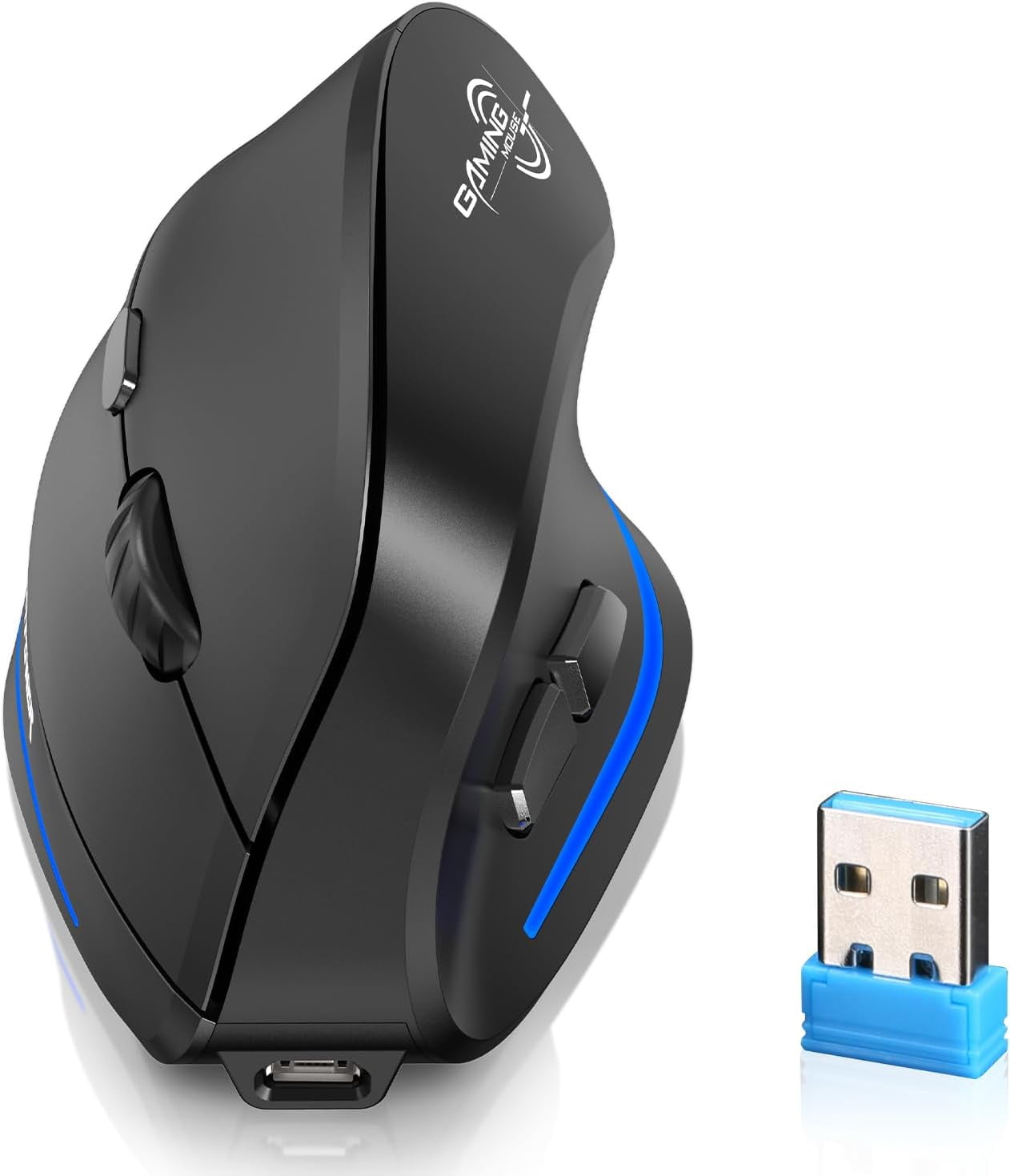 TRAHOO-Ergonomic Wireless Mouse, Vertical Mouse with Adjustable DPI ...