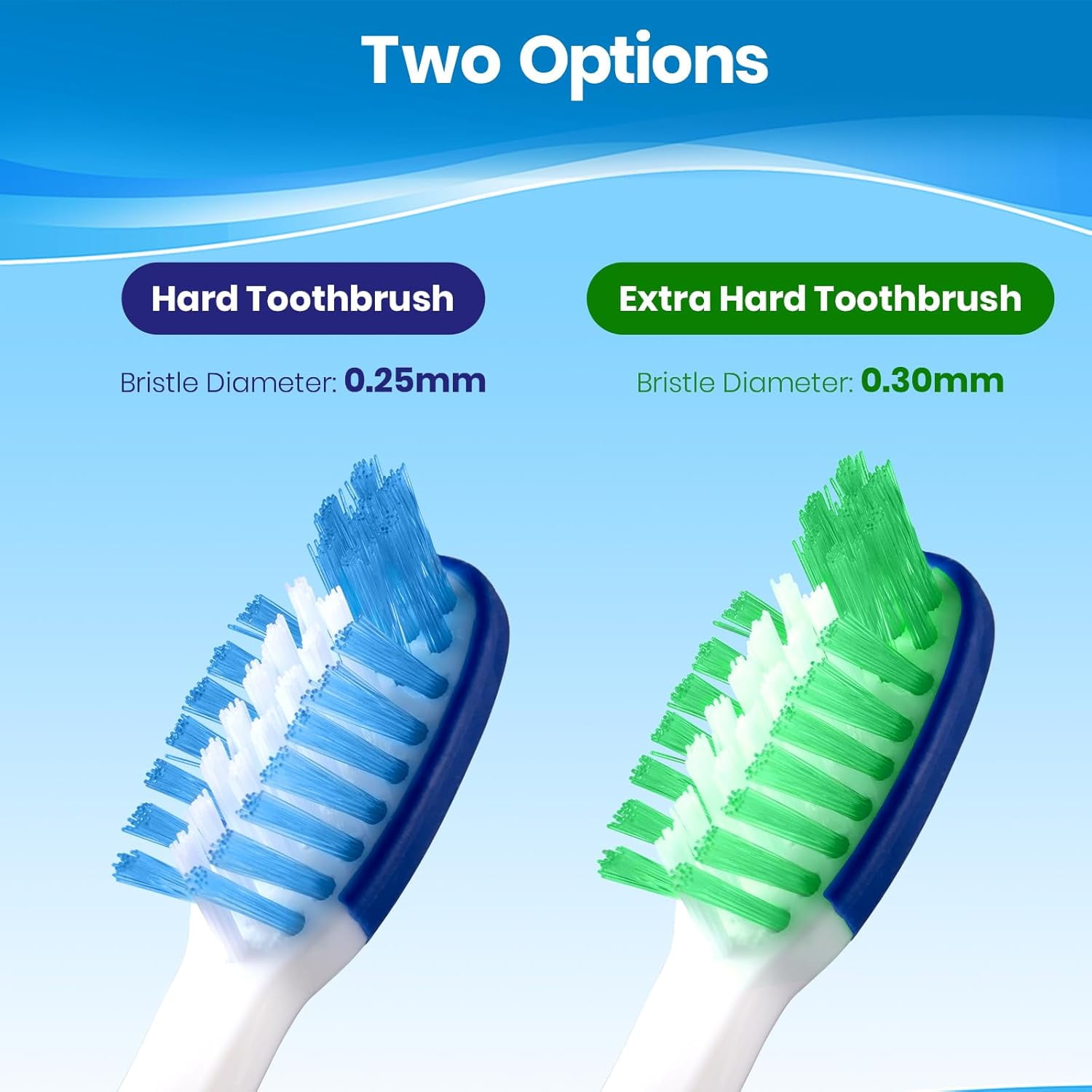 TRAHOO-Extra Firm Toothbrushes for Adults, with Built in Tongue Scraper ...