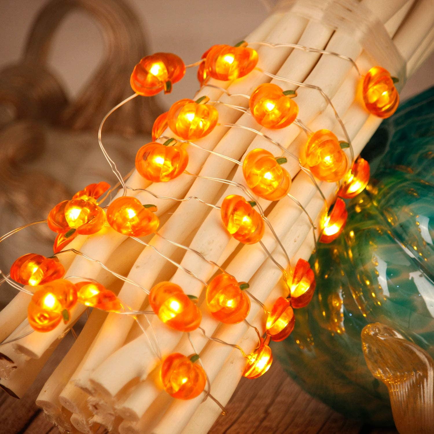 TRAHOO-Fall String Lights Harvest Decoraions - 10ft 40LEDs Smooth ...