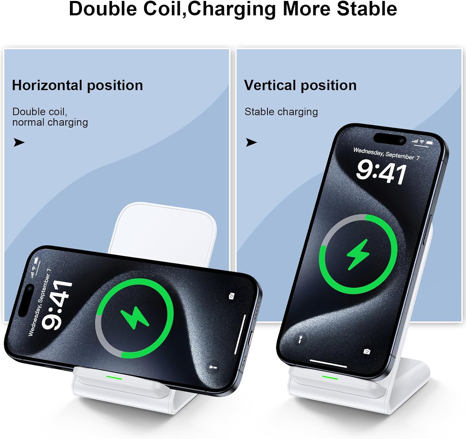 TRAHOO-Fast Wireless Charger Samsung Phone Charger Stand Android ...