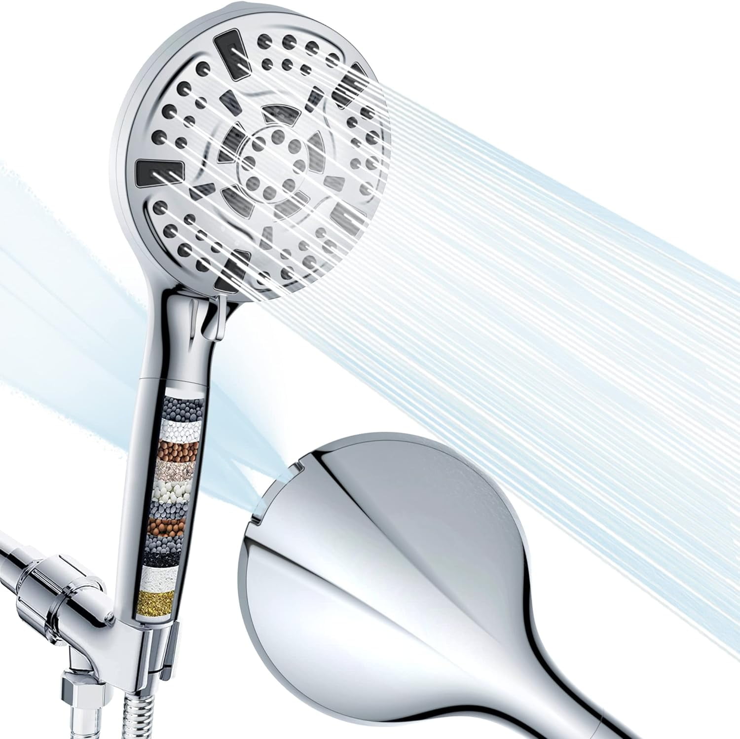 TRAHOO-Filtered shower head, 10 Modes Handheld shower head Filter for ... TRAHOO-Filtered shower head, 10 Modes Handheld shower head Filter for ...