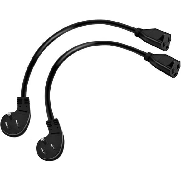 90 Degree 3 Prong Plug Adapter