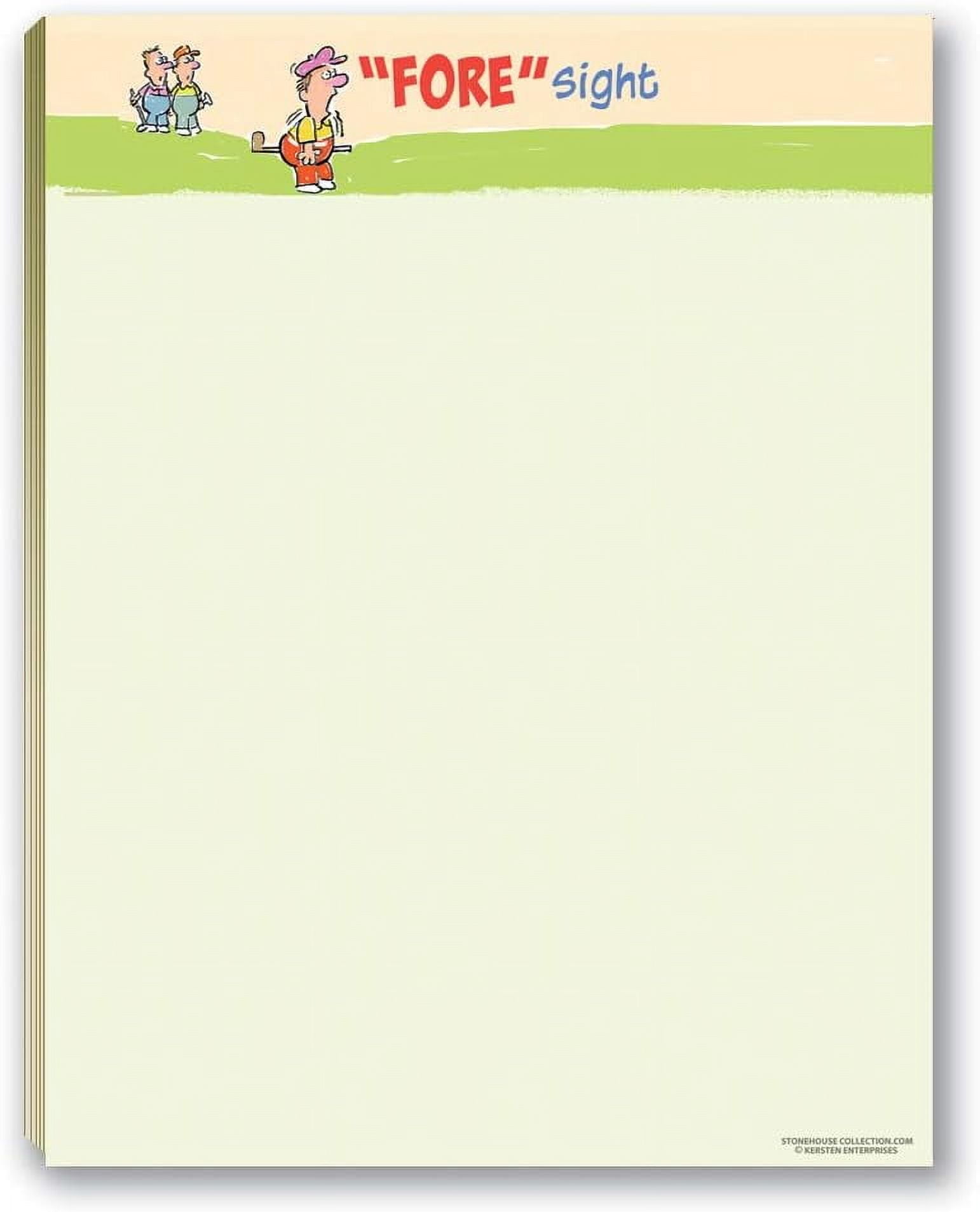 TRAHOO-Funny Assorted Golf Notepads - 4 Assorted Note Pads (Golf Set #2 ...