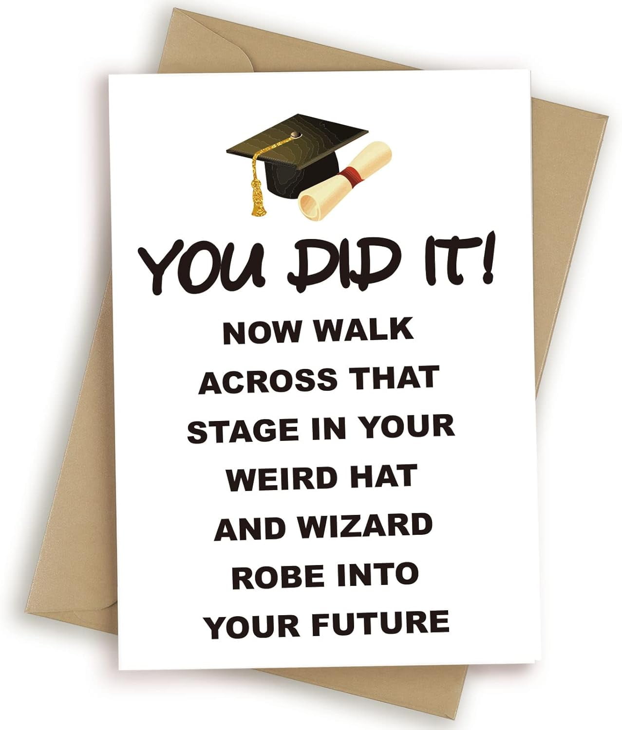 TRAHOO-Funny Graduation Card for High School College Grad, Class of ...