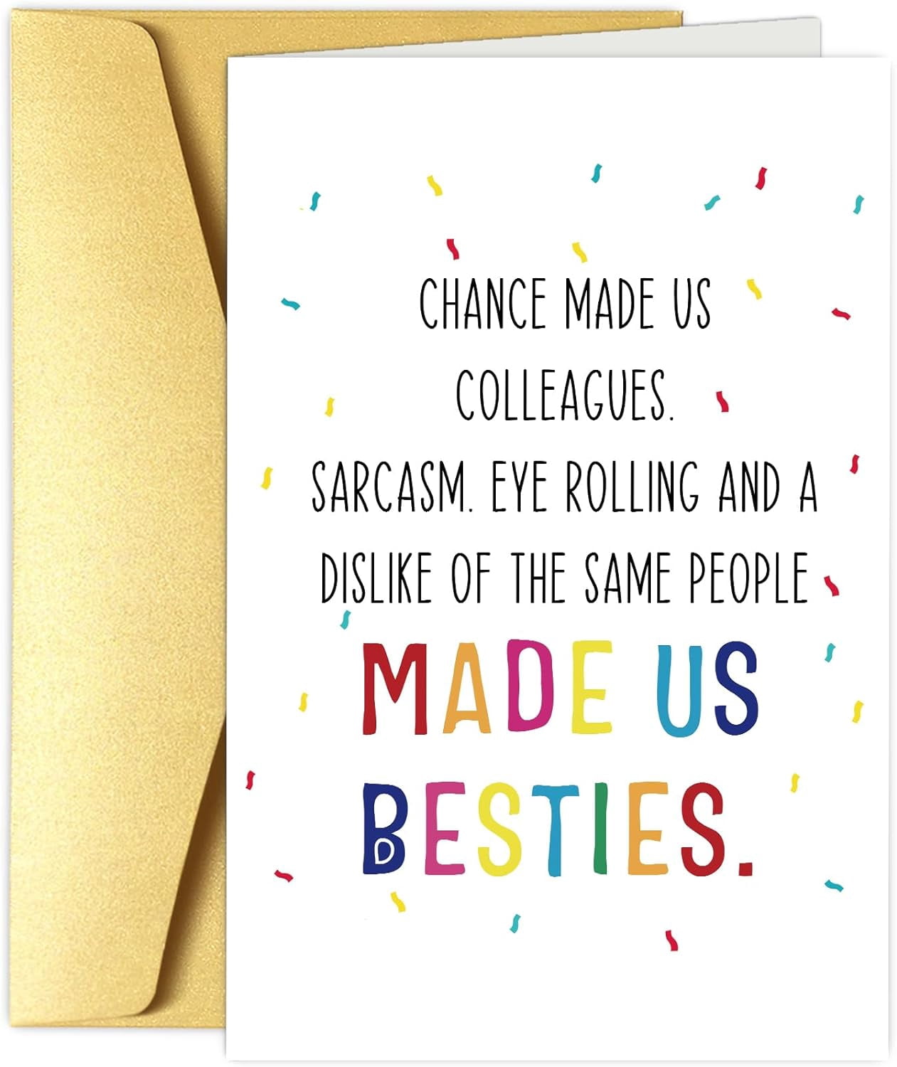 TRAHOO-Funny Greeting Card for Colleagues, Humorous Birthday/New Job ...