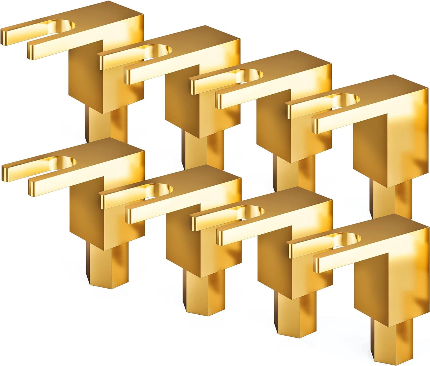 TRAHOO-GEARit Right Angle Spade Plugs (4 Pairs, 8 Pieces) for Vintage ...