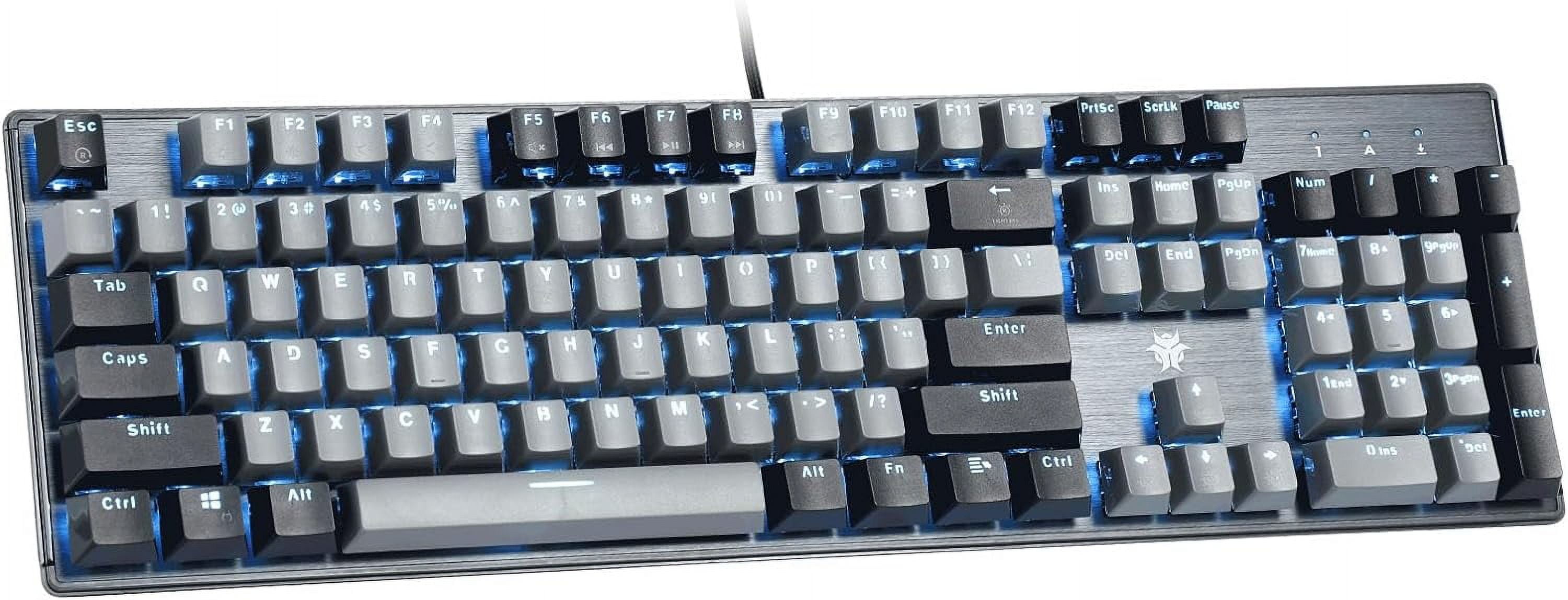 TRAHOO-GK715 Mechanical Gaming Keyboard 104 Keys, Kailh Box Switch ...