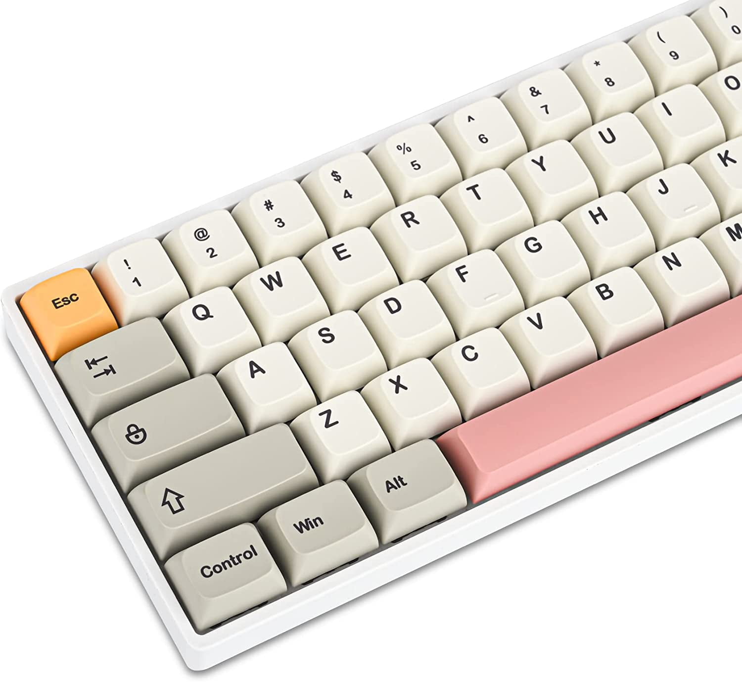TRAHOO-GTSP 9009 XDA Retro PBT Keycaps Set for Gaming Keyboard Dye-Sub ...