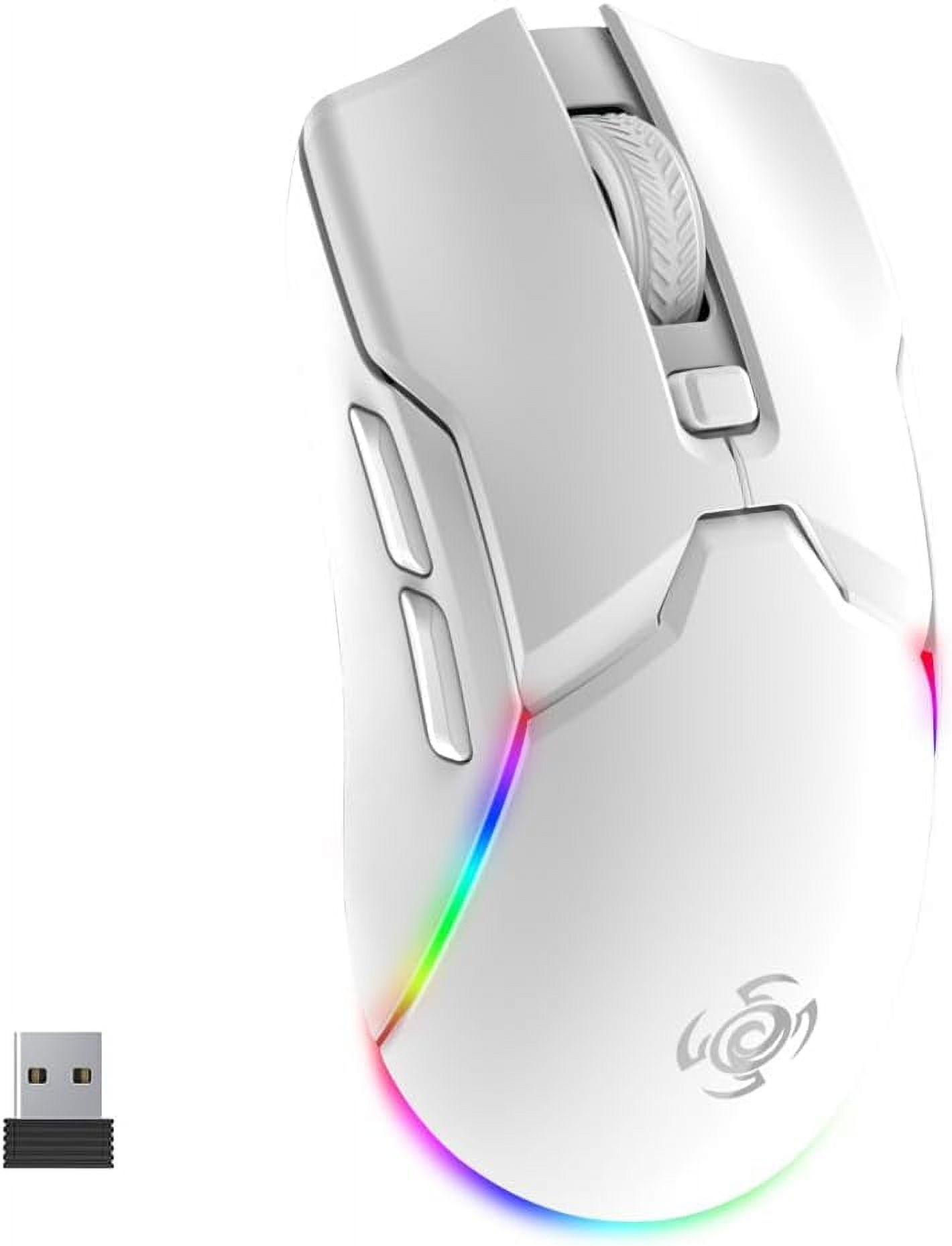 TRAHOO-Gaming Mouse Wireless, Optical 10K DPI Sensor, Tri-Mode ...
