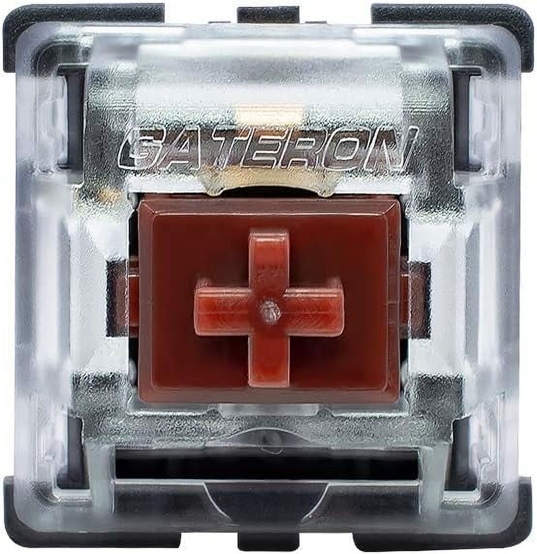 TRAHOO-Gateron KS-8 Brown Switches with Black Bottom, Smooth Tactile ...