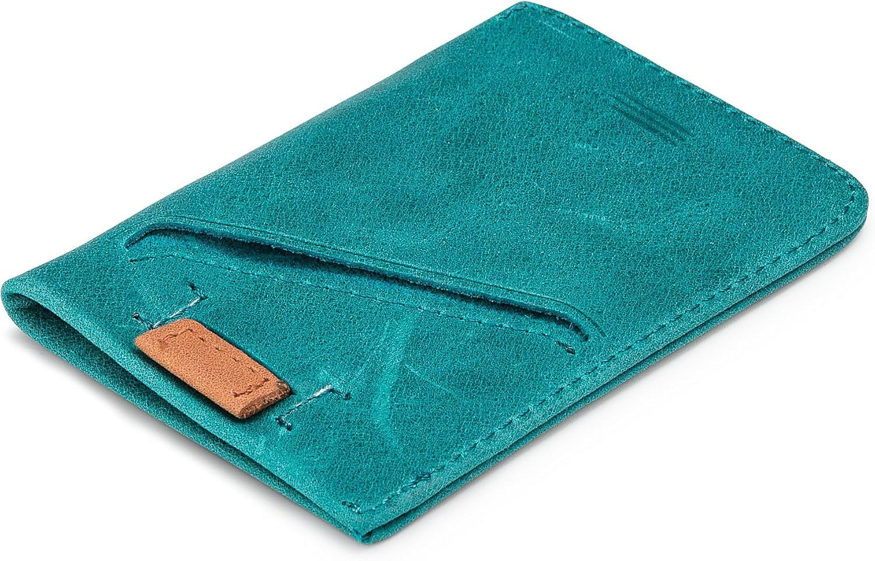 TRAHOO-Genuine Leather Card Sleeve Wallet for Men, With Pull Tab for ...