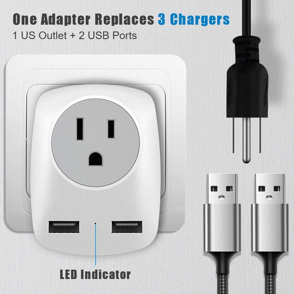 TRAHOO-German France Spain European Travel Plug Adapter Type E F (NOT ...