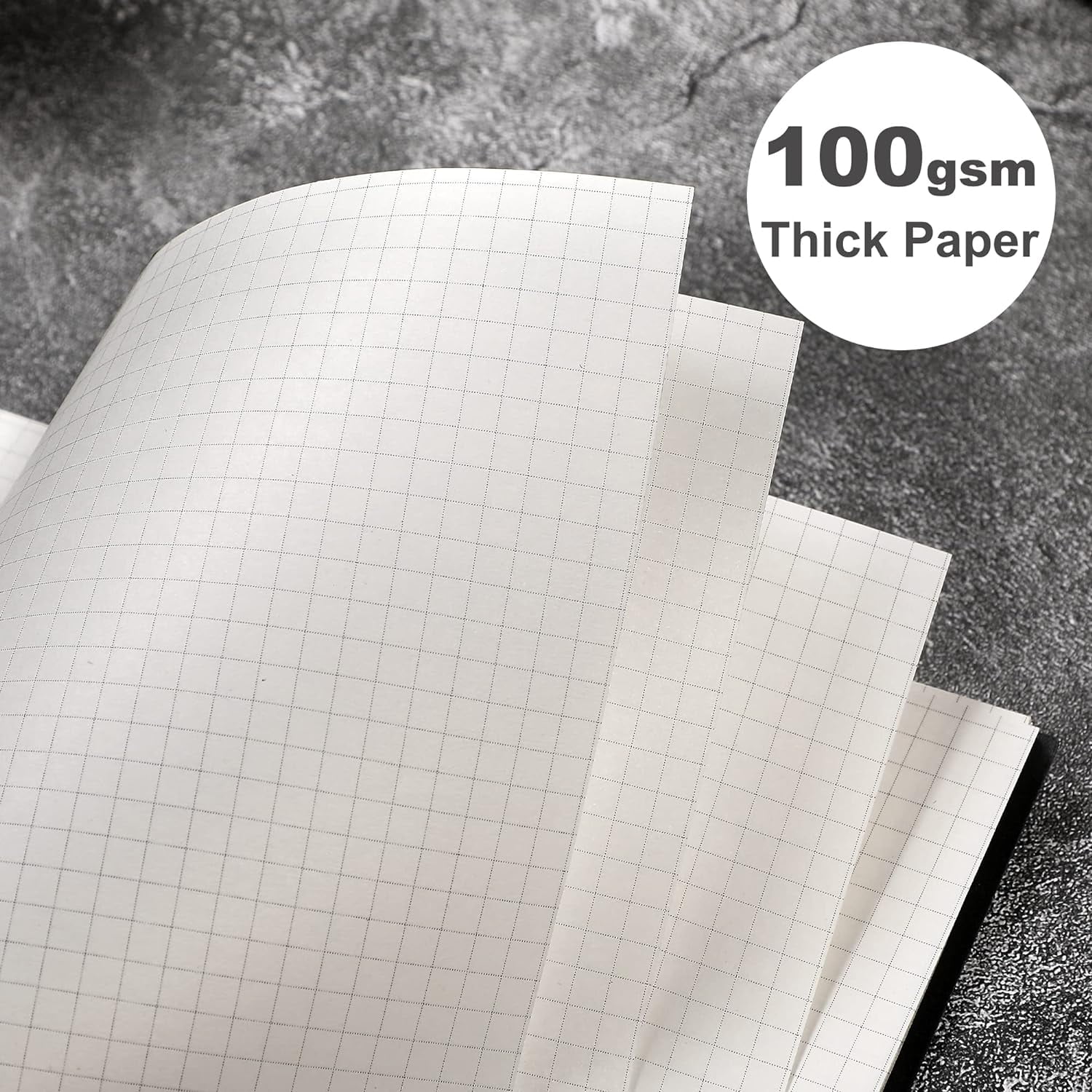 TRAHOO-Graph Paper Spiral Notebook A5 Graphing Notebook 160 Pages Graph ...