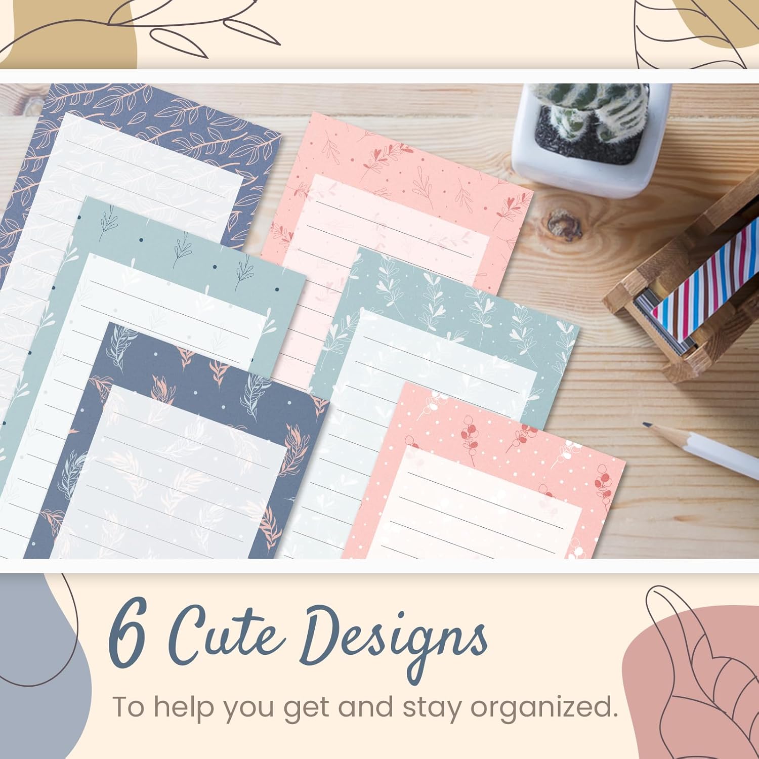 TRAHOO-Grocery List Magnet Pad for Fridge, 6-Pack Magnetic Note Pads ...