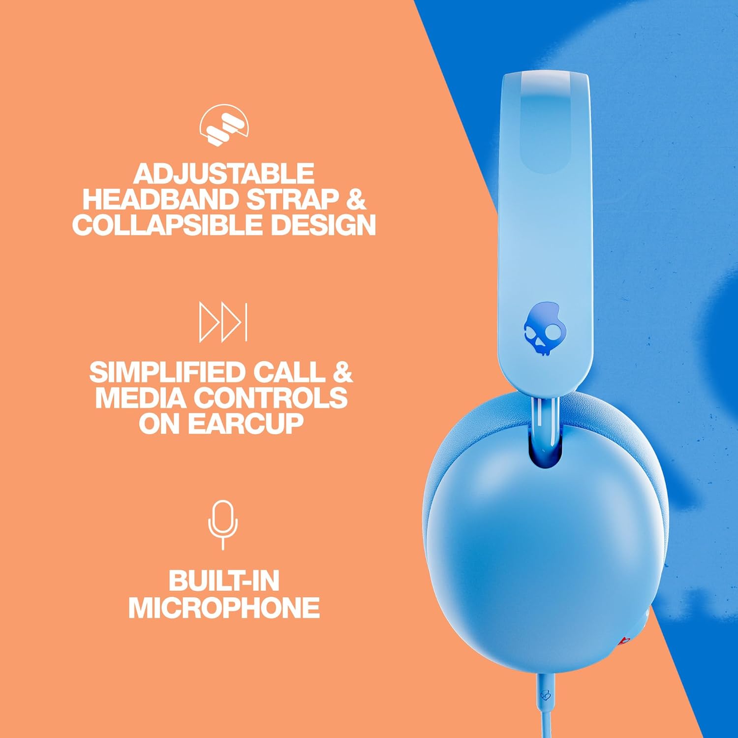 TRAHOO-Grom Over-Ear Wired Headphones for Kids, Volume-Limiting, Share ...