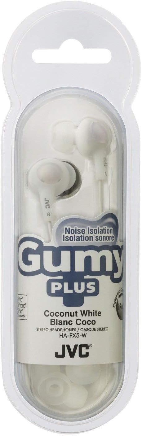 TRAHOO-HAFX5W Gumy Plus Inner Ear Headphones (White) - Walmart.com