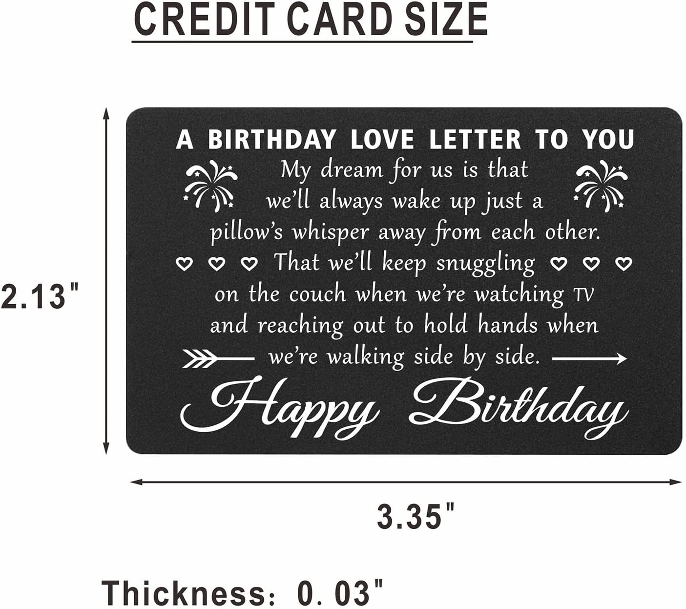 TRAHOO-Happy Birthday Card Wallet Insert - Birthday Gifts for Husband ...