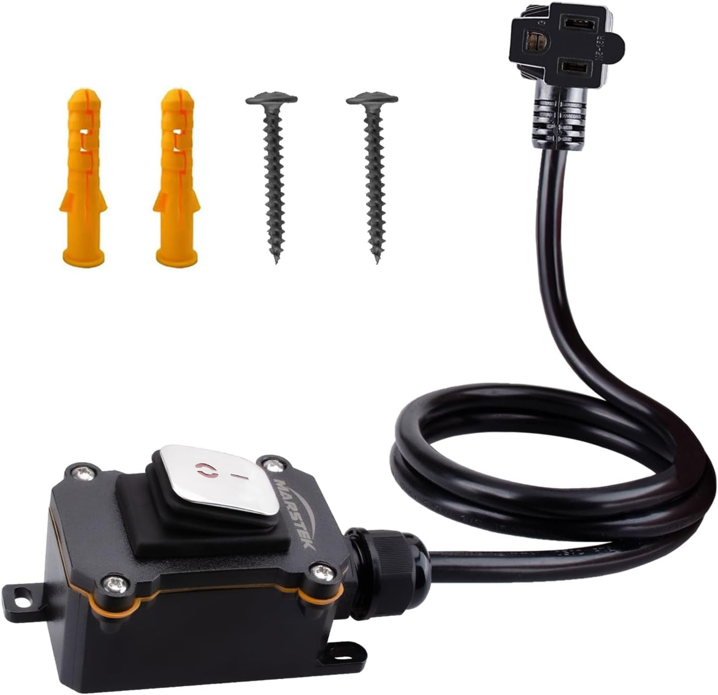 TRAHOO-Heavy Duty Waterproof Extension Cord with On/Off Switch,Inline ...