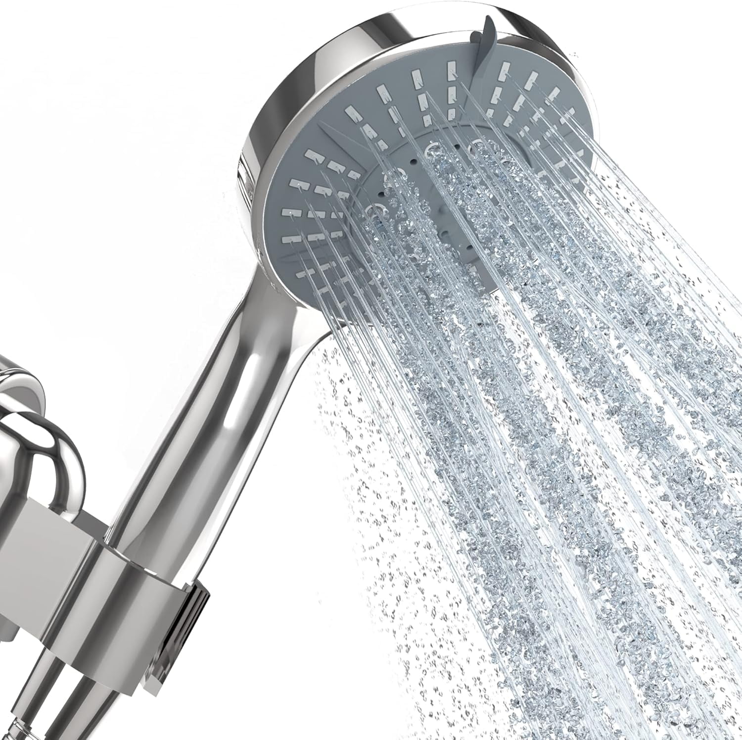 TRAHOO-High Pressure Shower Head Handheld 5" Large, Extra Long 72 ...