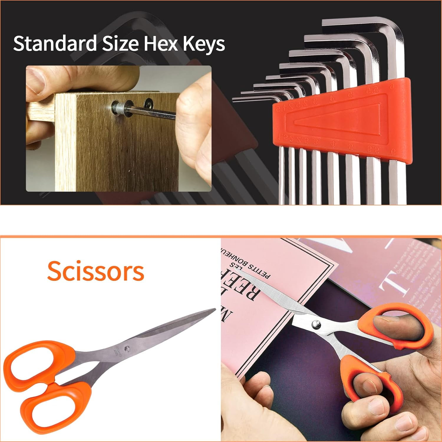 TRAHOO-Home Tool Set 18 Pieces Household Tool Kit, DIY Basic Hand Tool ...