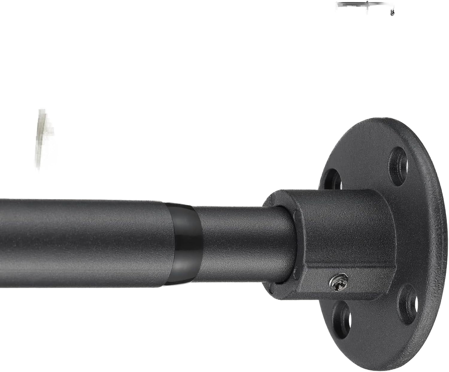 TRAHOO-Industrial Curtain Rods for Windows 48 to 84" - 90"Extra Long Shower Rod Wall Mounted for ...