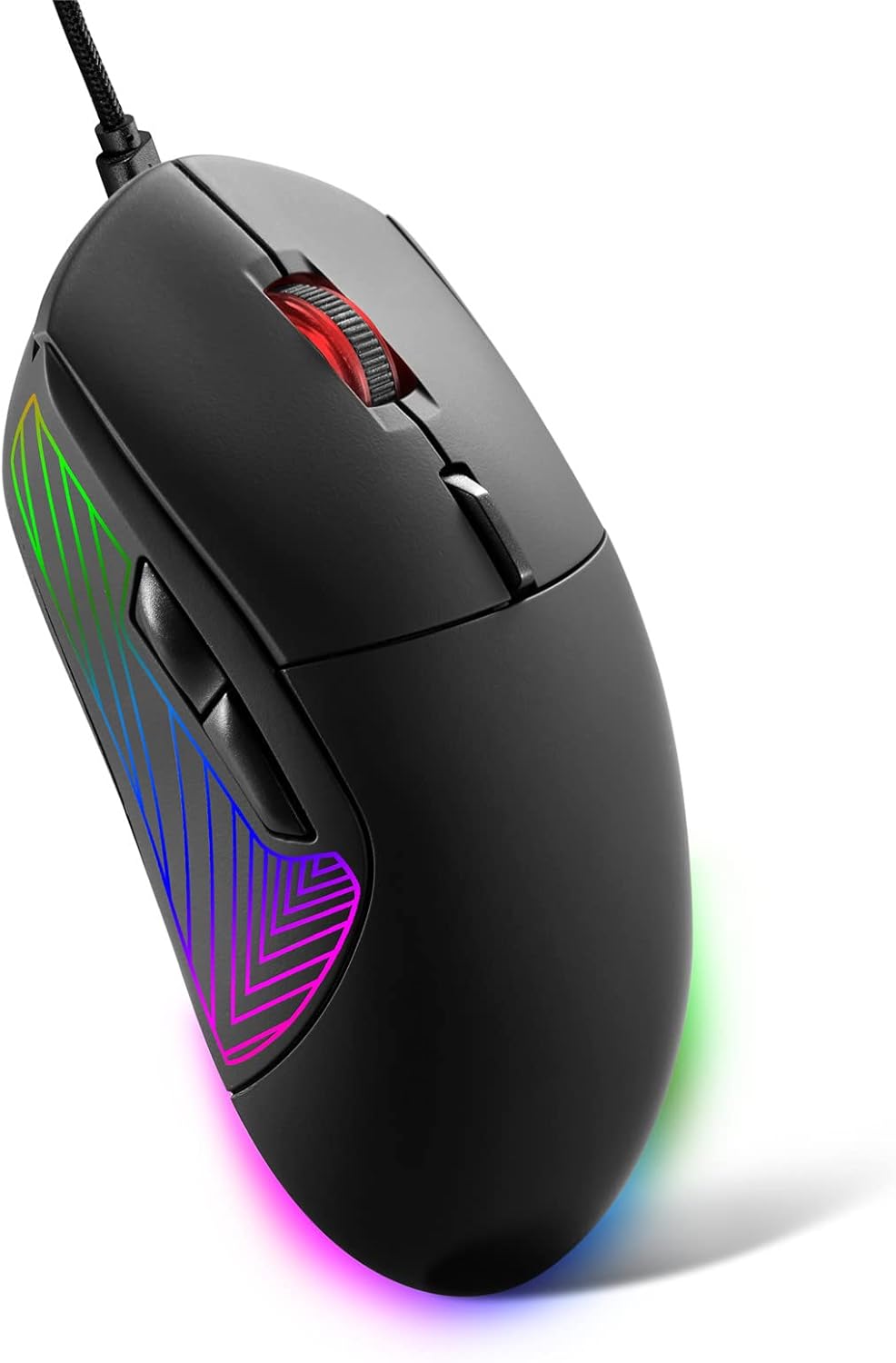 TRAHOO-JIDOHUN Wired Gaming Mouse with RGB Backlit, 4 Adjustable DPI Up ...