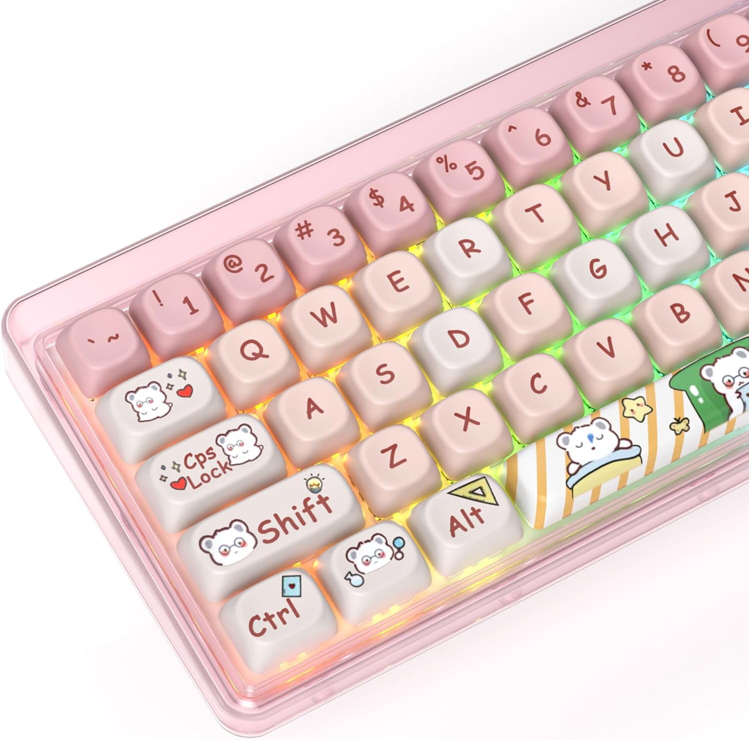 TRAHOO-Keycaps 60 Percent PBT Keycaps for Mechanical Keyboard-139 Key ...