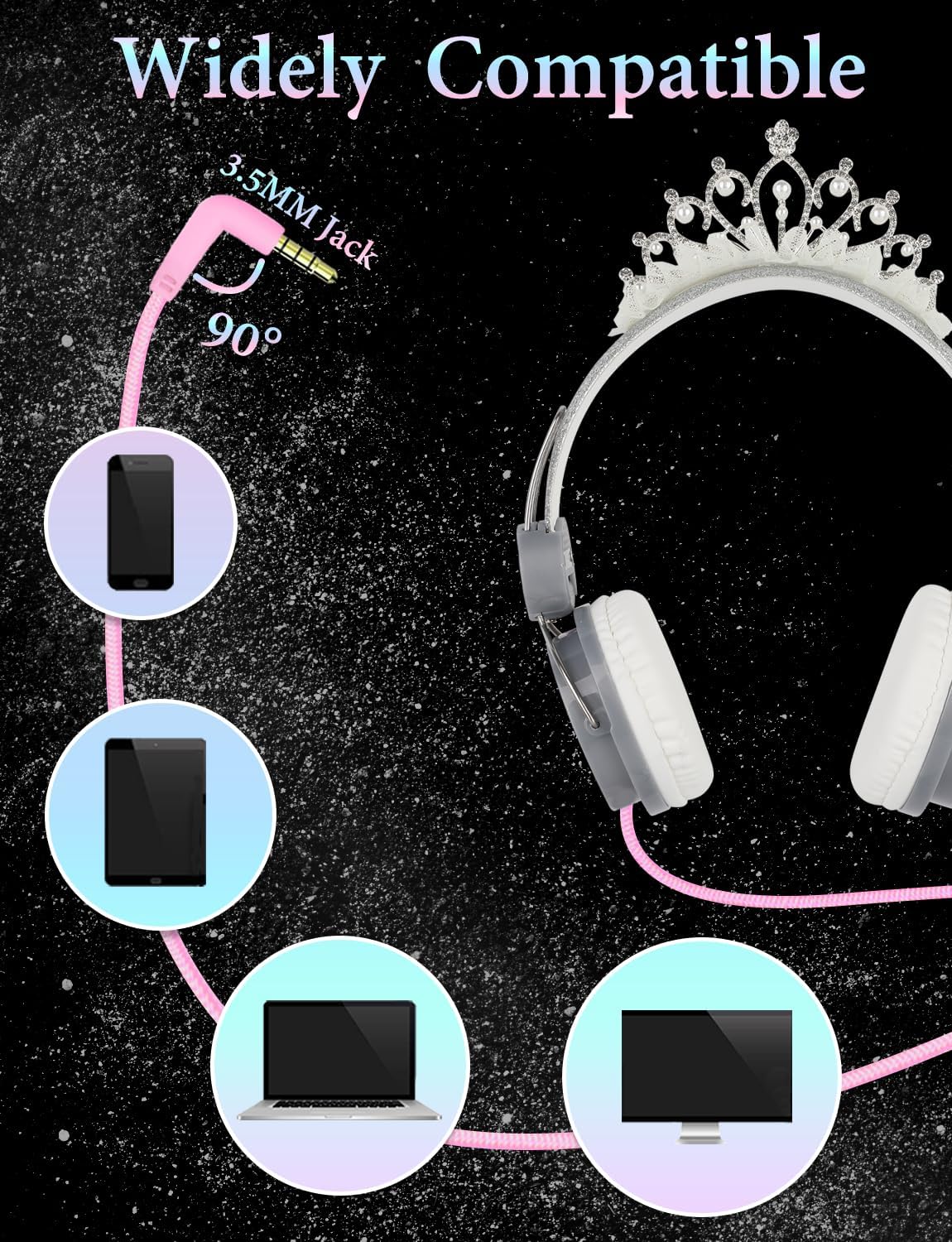 TRAHOO-Kids Headphones,Wired Headsets with Gifts Packing Include ...