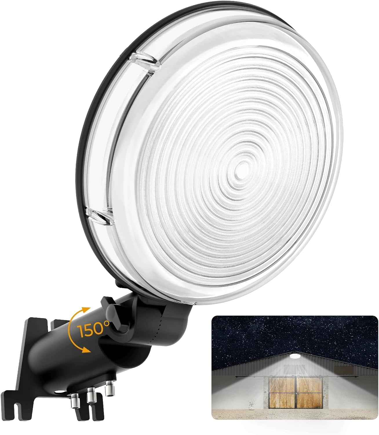 TRAHOO-LED Barn Light, 12000LM Dusk to Dawn Outdoor Lighting with ...