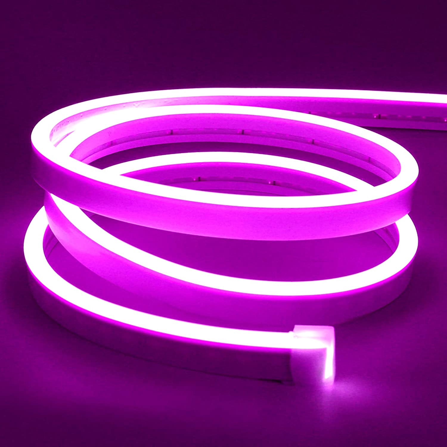 TRAHOO-LED Neon Lights Halloween, 16.4ft Purple LED Strip Light, 12V 0 ...