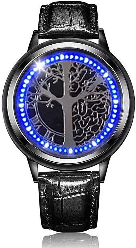 TRAHOO-LED Touch Screen Watch Unique Cool Watch Meteor Shower/Wish Tree Brain/Universe Milky Way ...