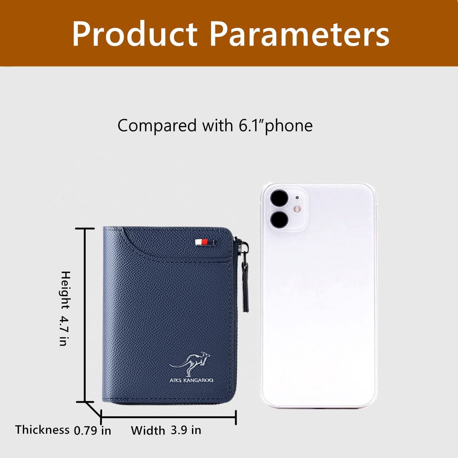 TRAHOO-Leather Wallets for Men with RFID Blocking Multi Card Slot ...