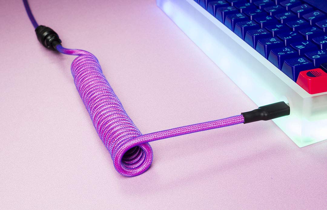 TRAHOO-Light Purple Custom Coiled Cable Aviator for Mechanical ...