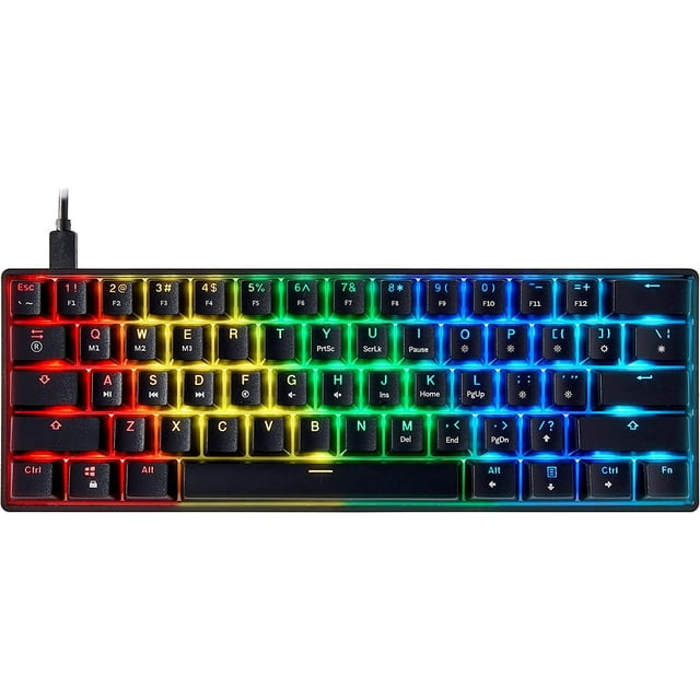 TRAHOO-MZ60 Luna Mechanical Gaming Keyboard | 60% Keyboard 62 Key ANSI ...