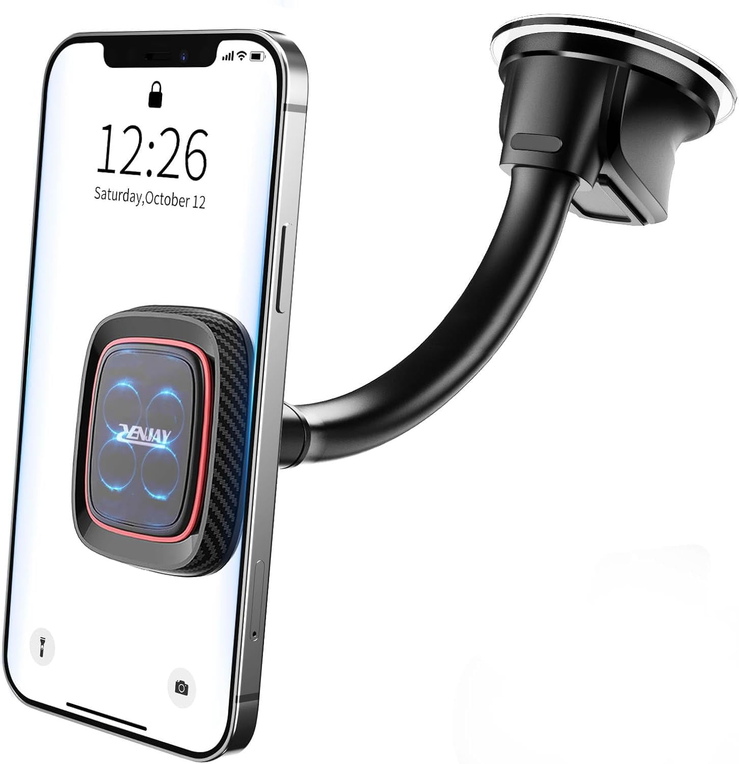 TRAHOO-Magnetic Car Phone Holder Mount with 4 Strong Magnets ...