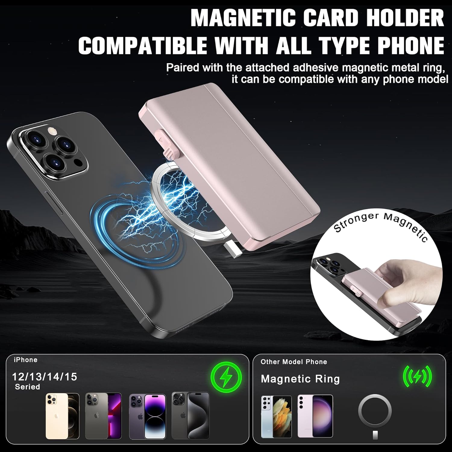 TRAHOO-Magnetic Card Holder for Mag safe,Mag safe Wallet, Minimalist ...