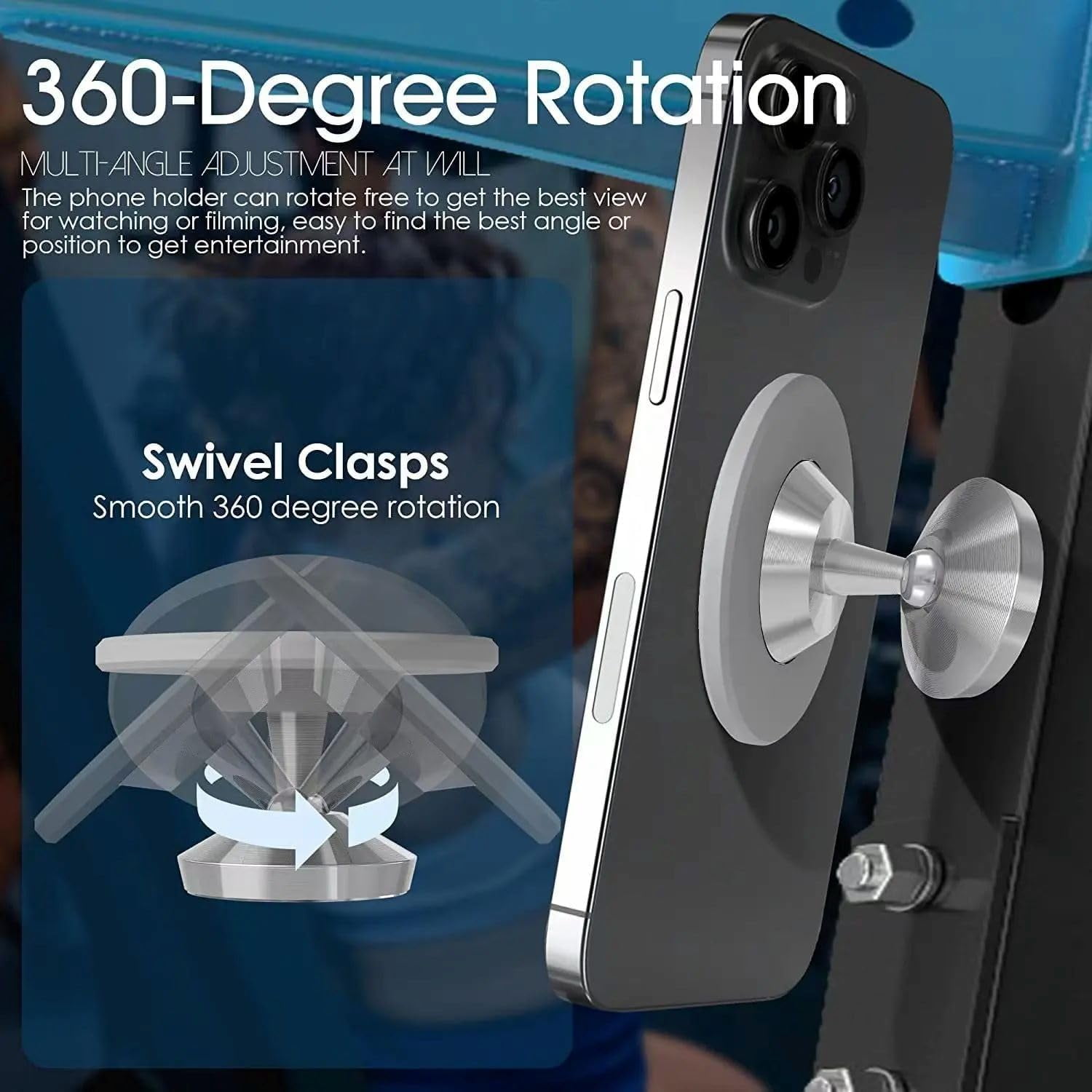 TRAHOO-Magnetic Phone Mount Holder, Attaches magnetically to Metal ...