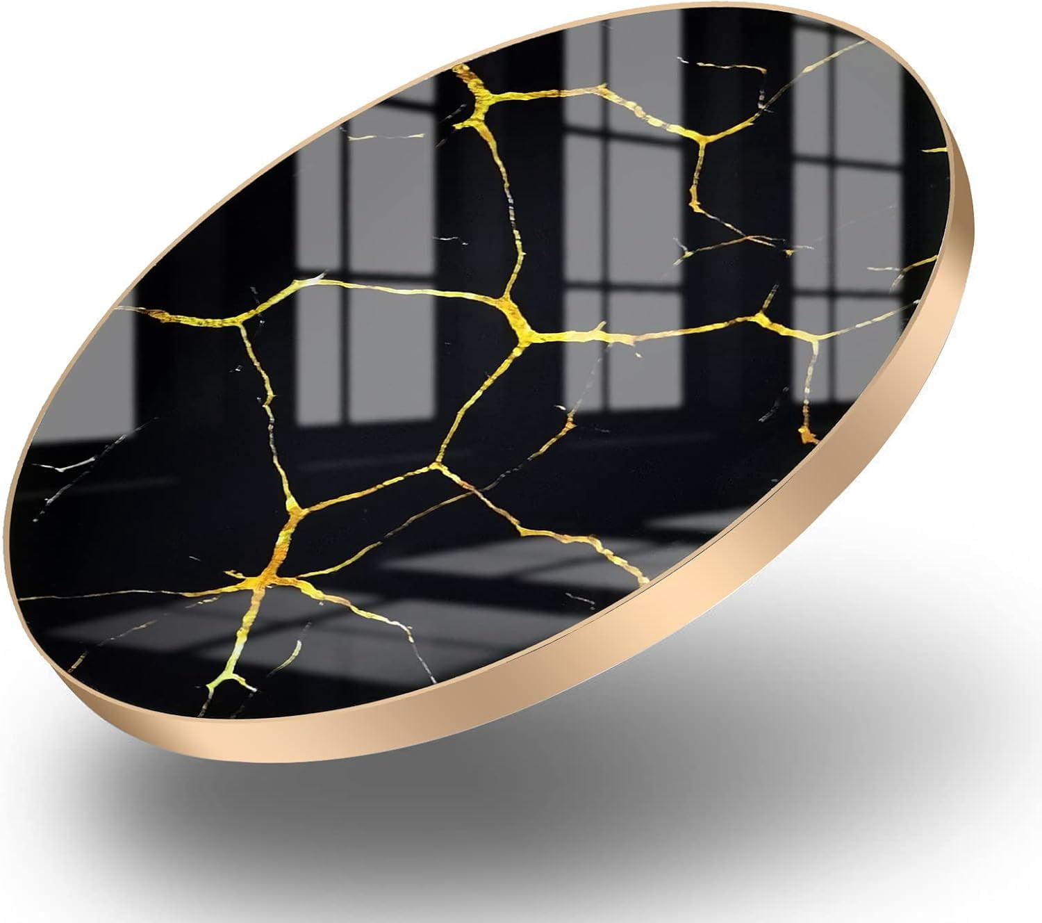 TRAHOO-Marble Wireless Fast Charging Pad Qi Wireless Charging Base ...