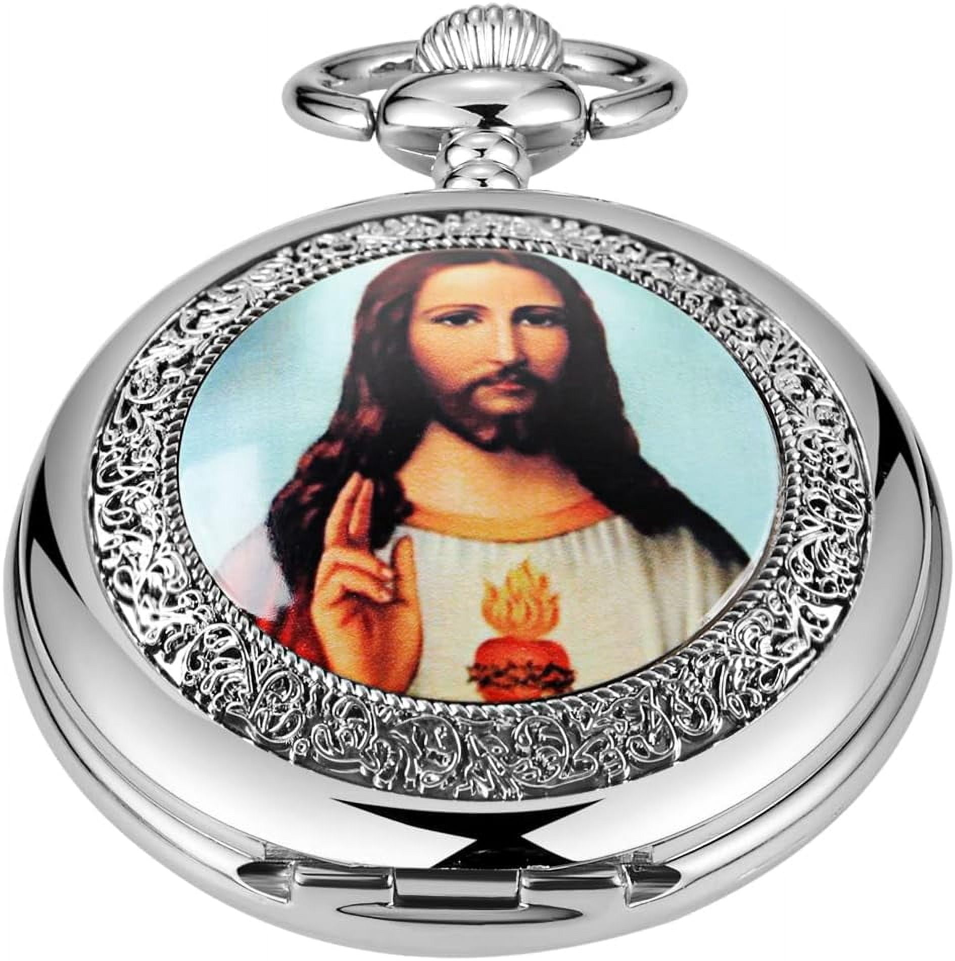 TRAHOO-Men's Pocket Watch, Arabic Digital Dial Pocket Watches with ...