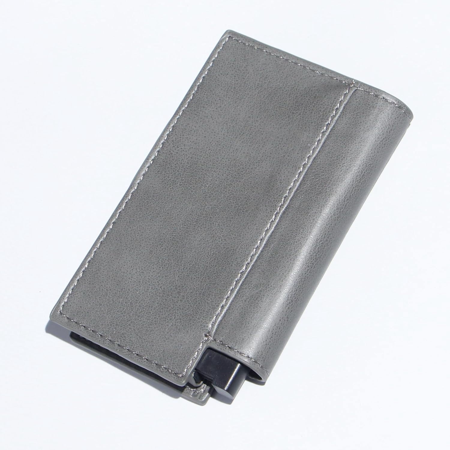 TRAHOO-Mens Wallet Card Holder Pop Up Aluminum Case, Leather wallet ...