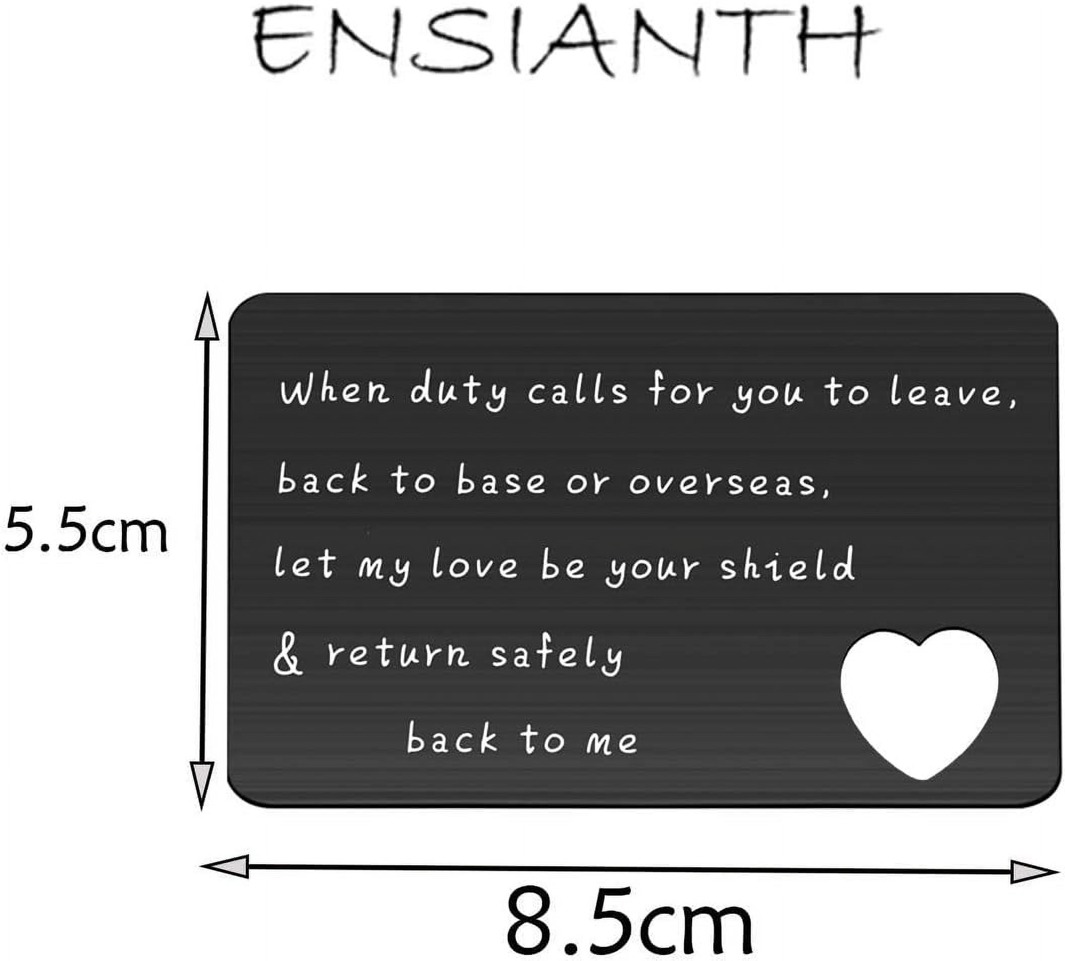 TRAHOO-Military Wallet Card When Duty Calls for You to Leave Wallet ...