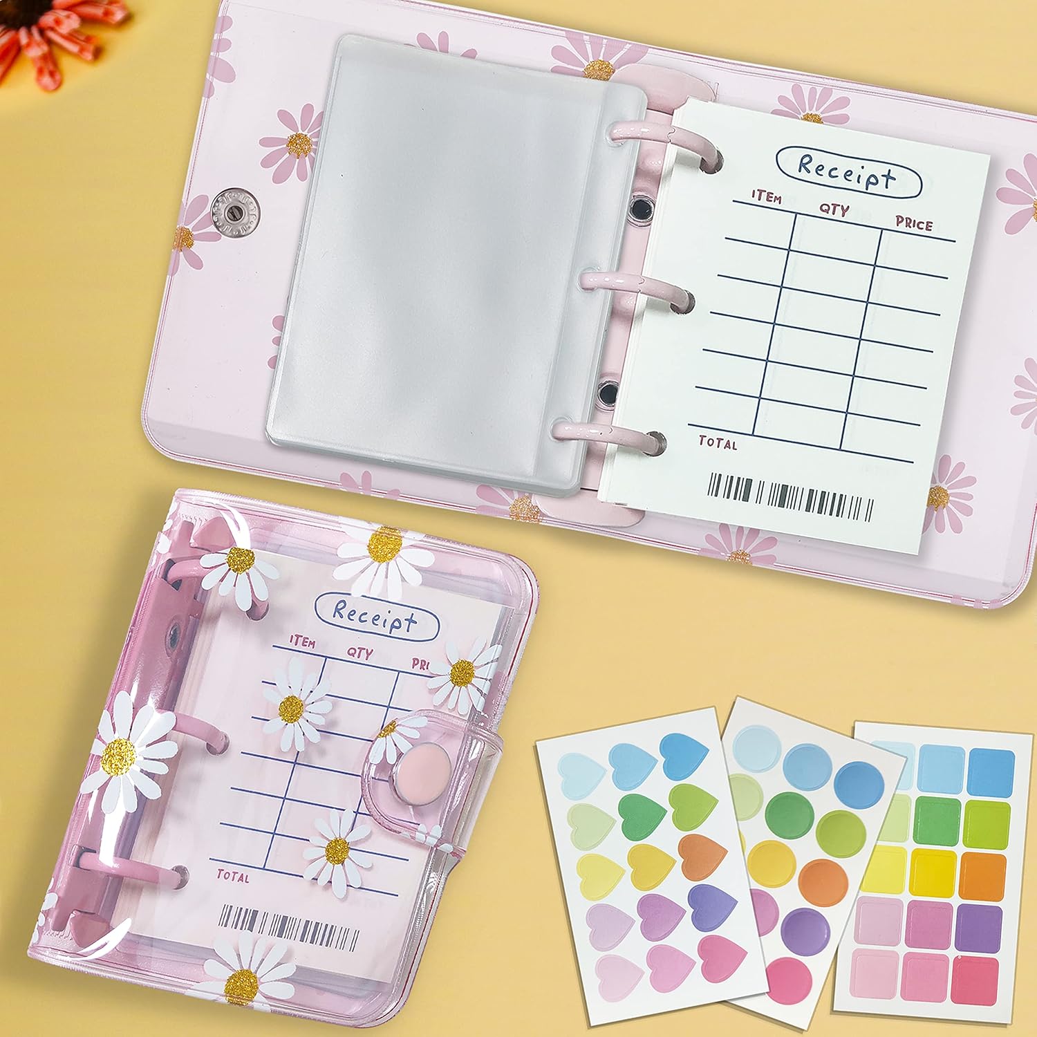 TRAHOO-Mini Budget Binder with Zipper Envelopes & Expense Budget Sheets ...