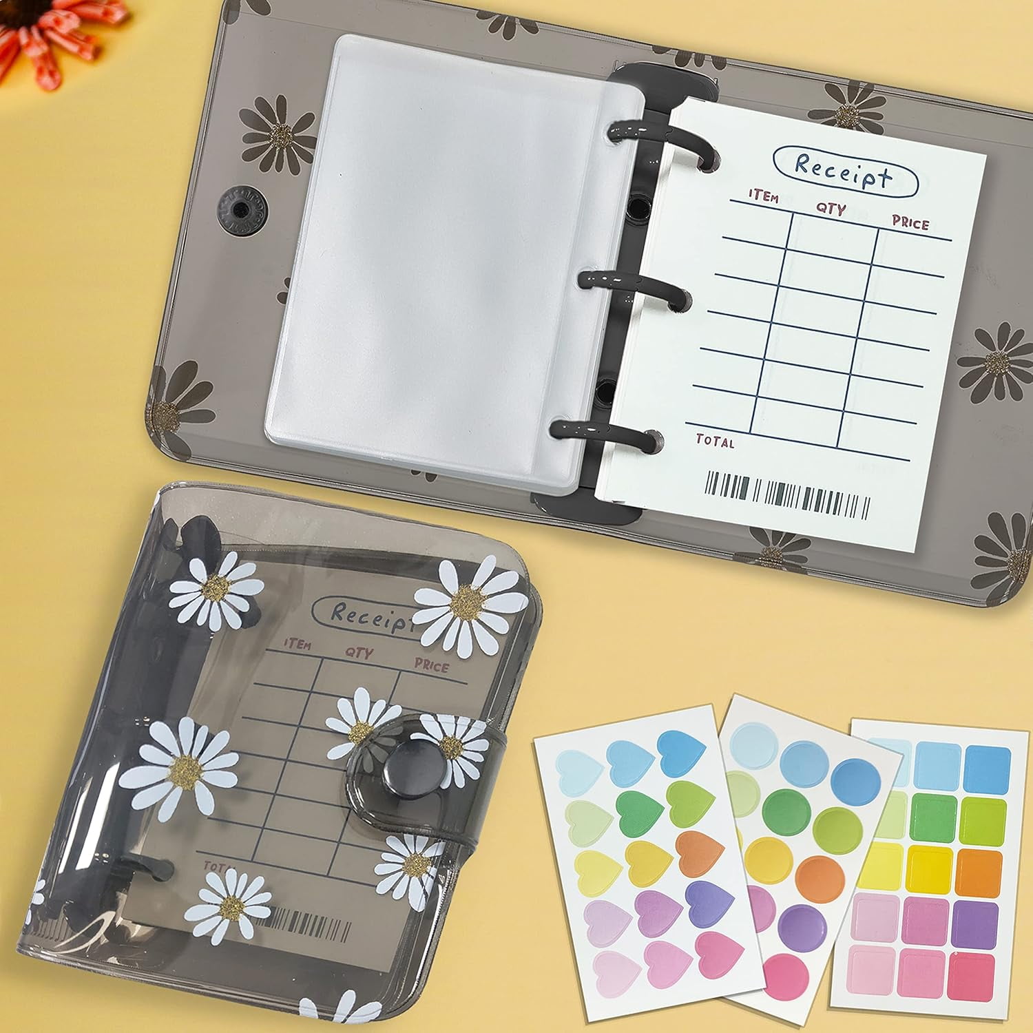 TRAHOO-Mini Budget Binder with Zipper Envelopes & Expense Budget Sheets ...