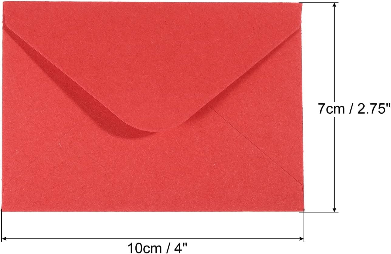 TRAHOO-Mini Envelopes, 100 Pack Mini Gift Card Business Card Envelope ...